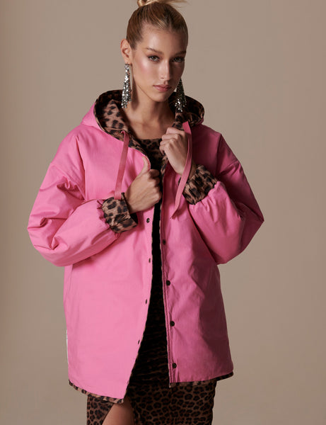 Leopard Reversible Parka Jacket – Brazilian Leaves Fashion
